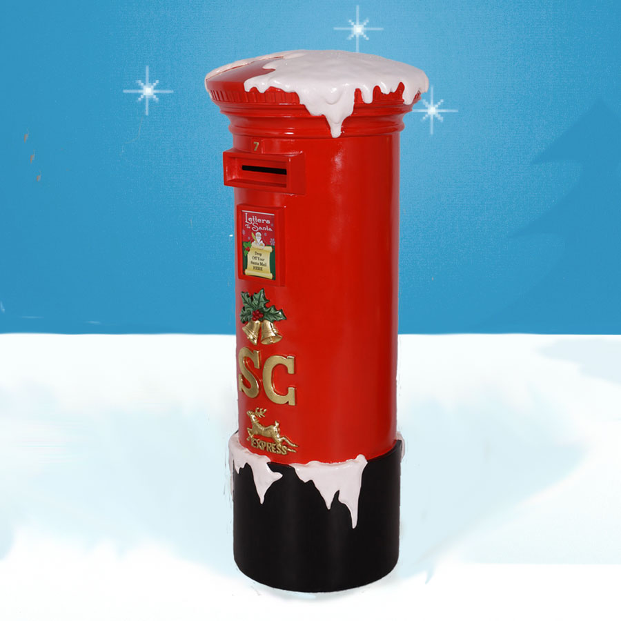 Heinimex 56 In Fiberglass North Pole Santa Mailbox